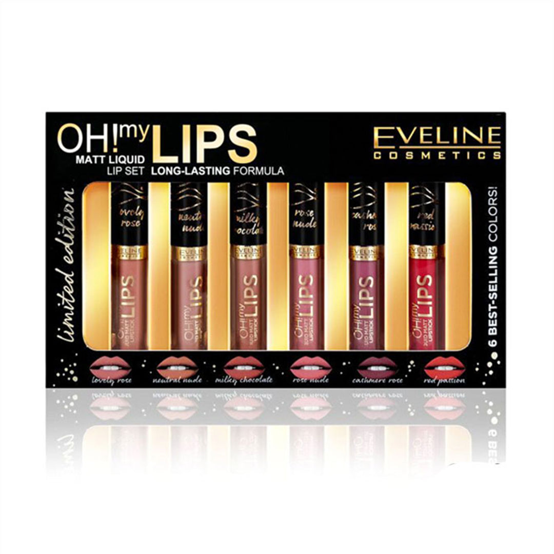 Eveline Cosmetics Oh My Lips Gift Set - 6 Shades | Shopaholic