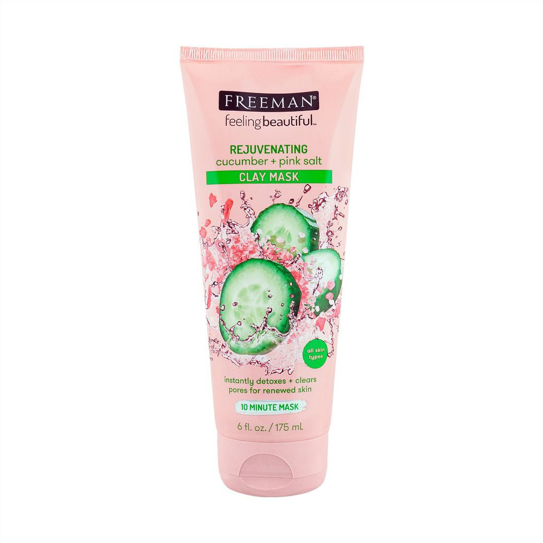 FREEMAN Beauty Rejuvenating Cucumber & Pink Salt Clay Mask - 175ml ...