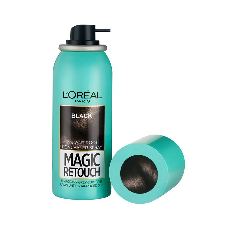 Magic Retouch Root Touch Up Hair Color Spray - Black 75ml - Loréal ...