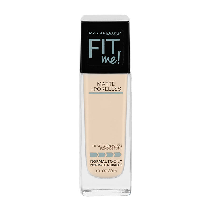 Fit Me Matte + Poreless Foundation - 110 Porcelain - Maybelline New ...